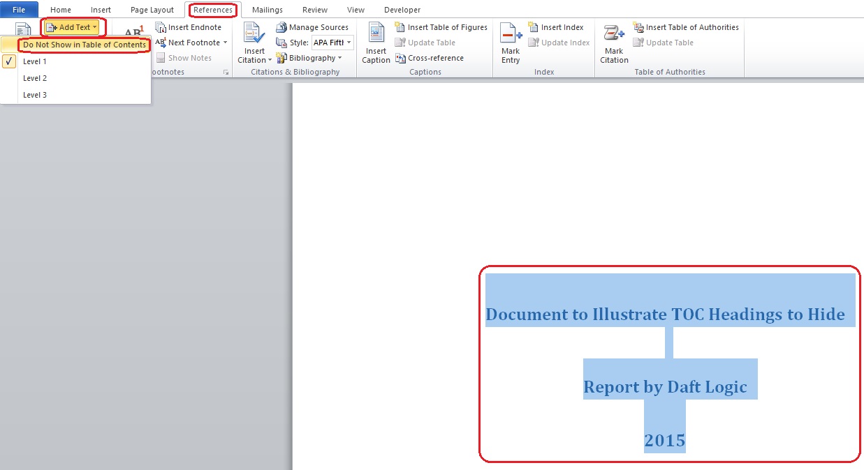 How To Link Table Of Contents To Pages In Word 2018 RWODA